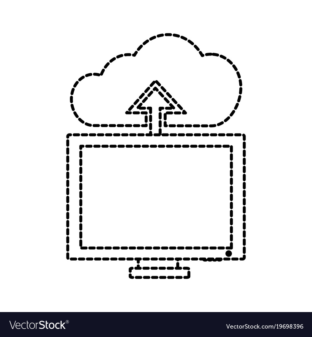 Isolated computer design Royalty Free Vector Image