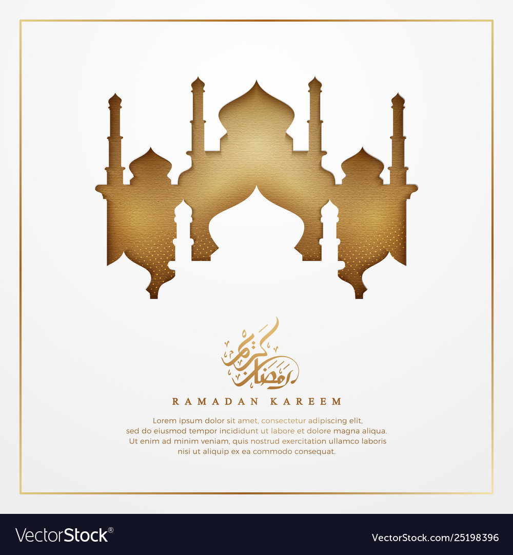 Luxury ramadan kareem background Royalty Free Vector Image