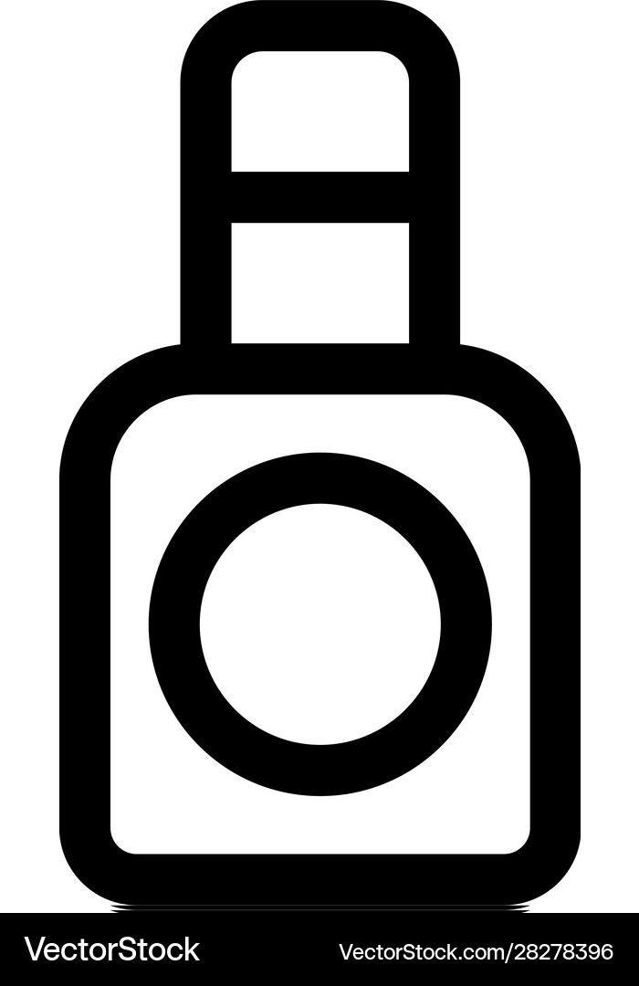 Nail icon isolated contour symbol Royalty Free Vector Image