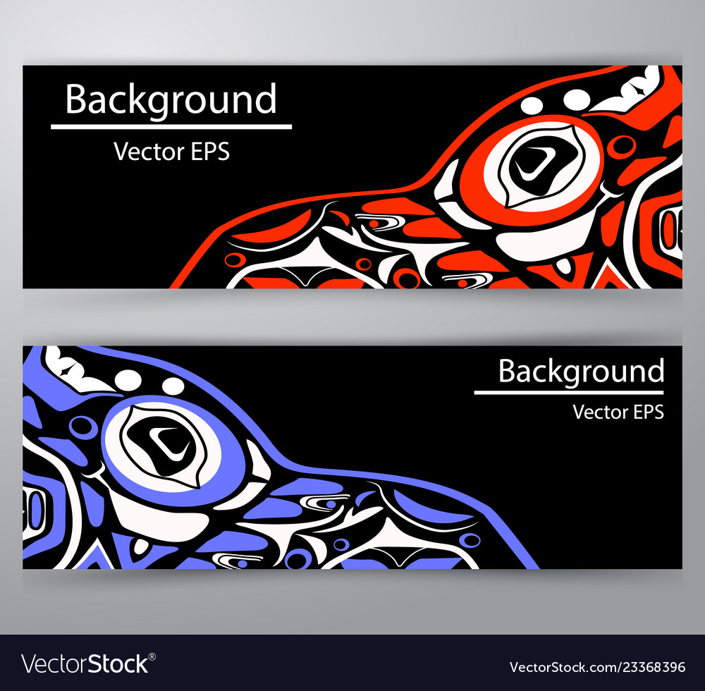 Native header invitation Royalty Free Vector Image