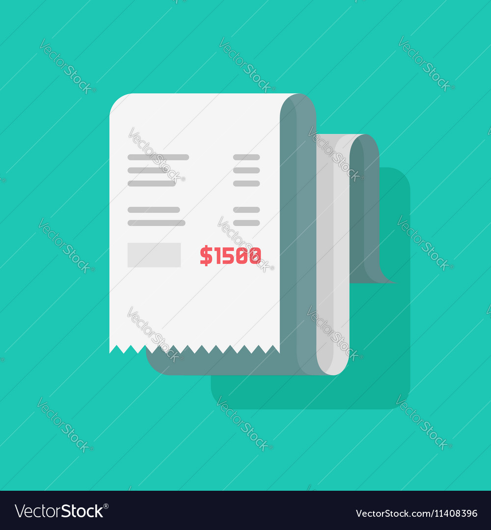 Receipt bill paper invoice Royalty Free Vector Image Receipt bill paper invoice Royalty Free Vector Image