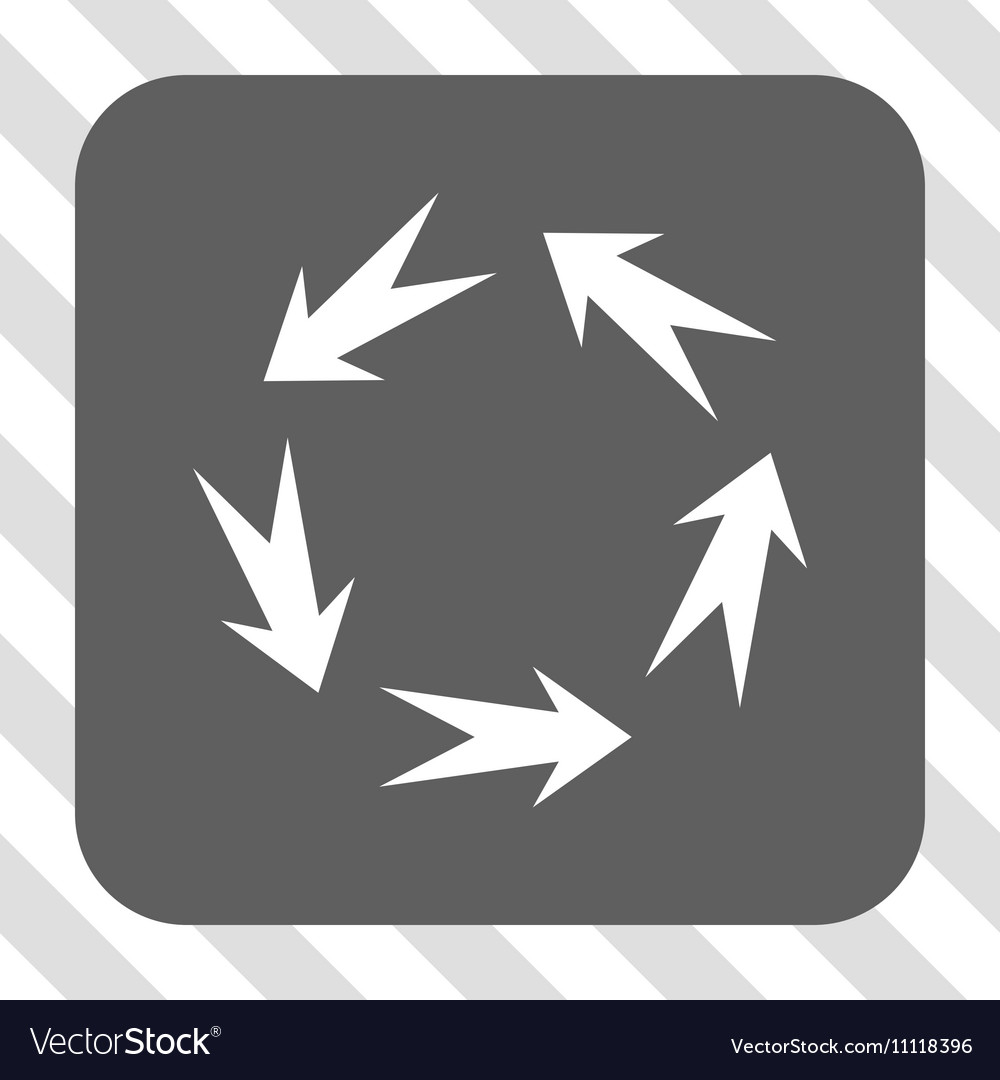 Rotation rounded square button Royalty Free Vector Image