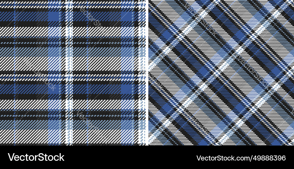 Seamless fabric plaid of textile pattern with a Vector Image