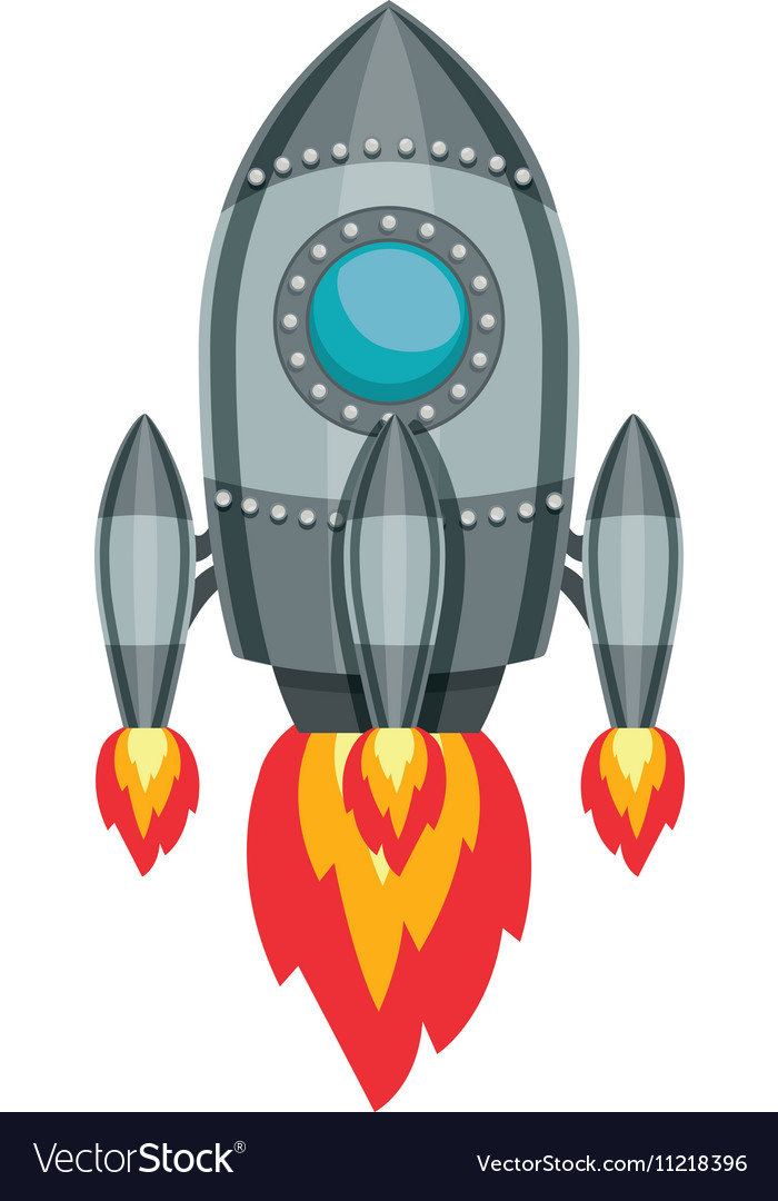 Space rocket icon Royalty Free Vector Image - VectorStock