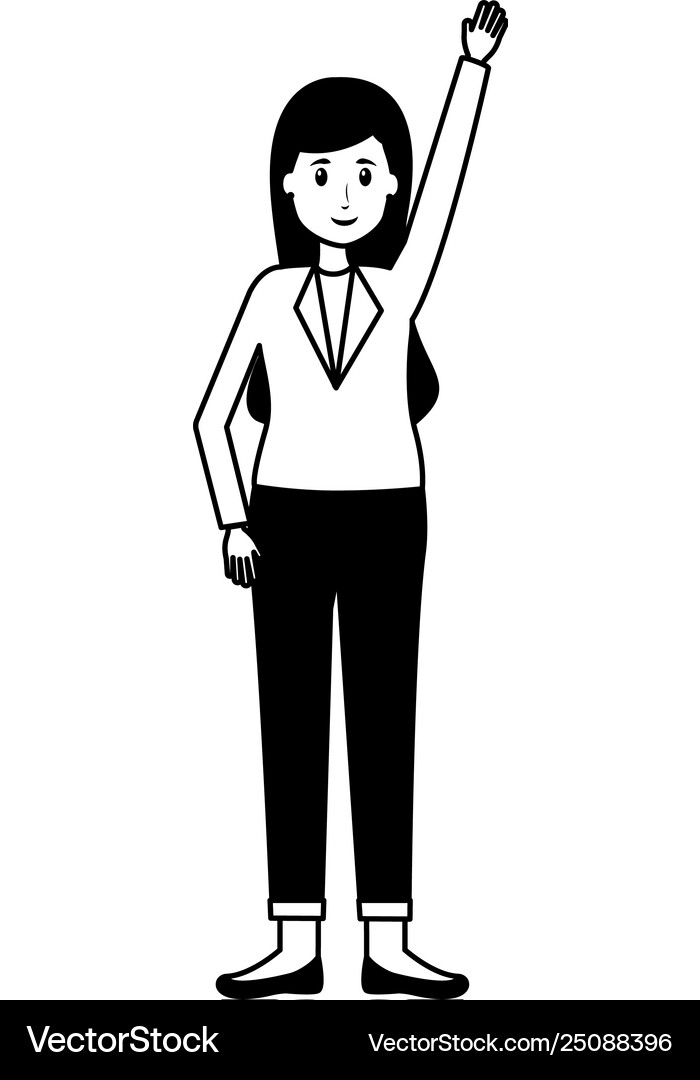 Woman character person Royalty Free Vector Image
