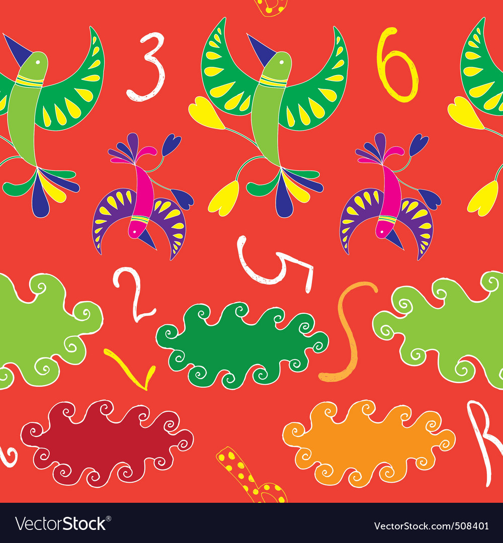 Bird numbers Royalty Free Vector Image - VectorStock