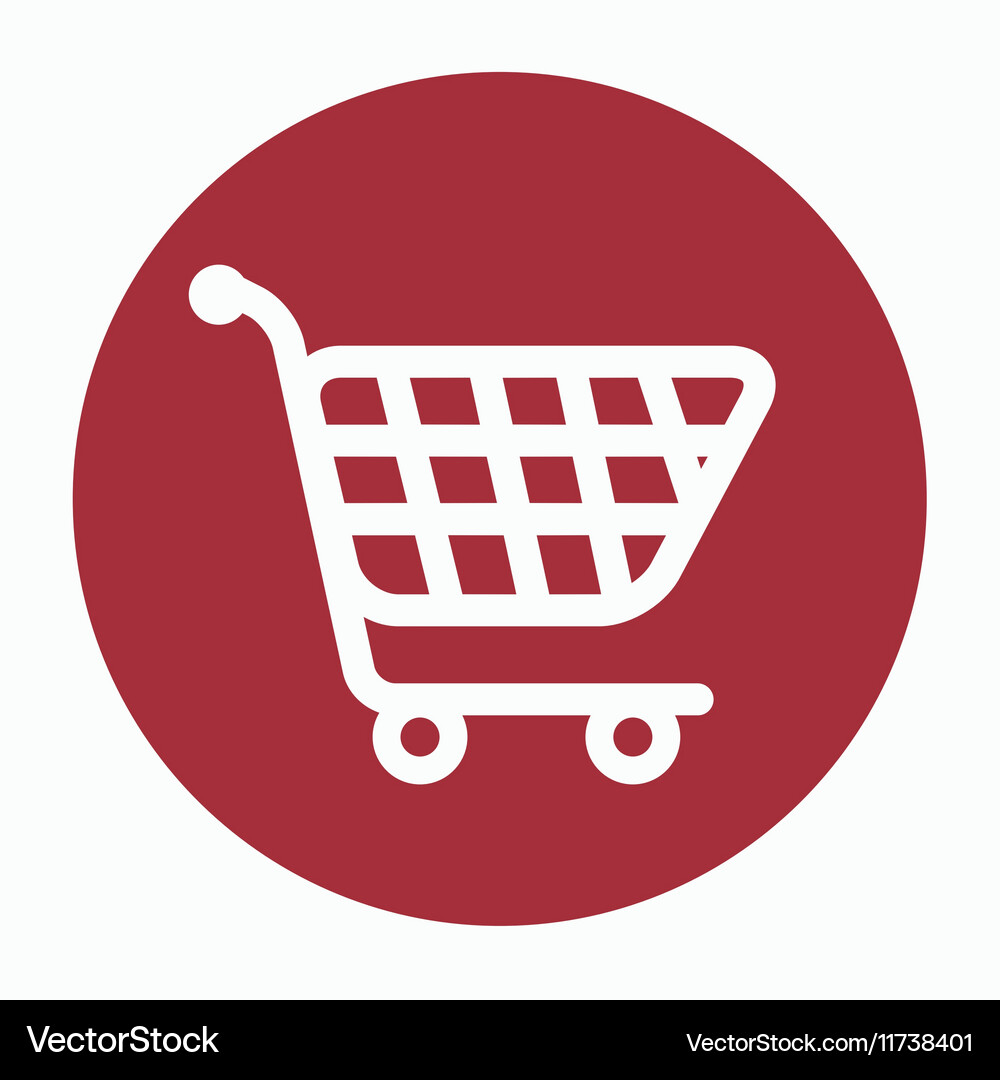 Cart market buying Royalty Free Vector Image - VectorStock