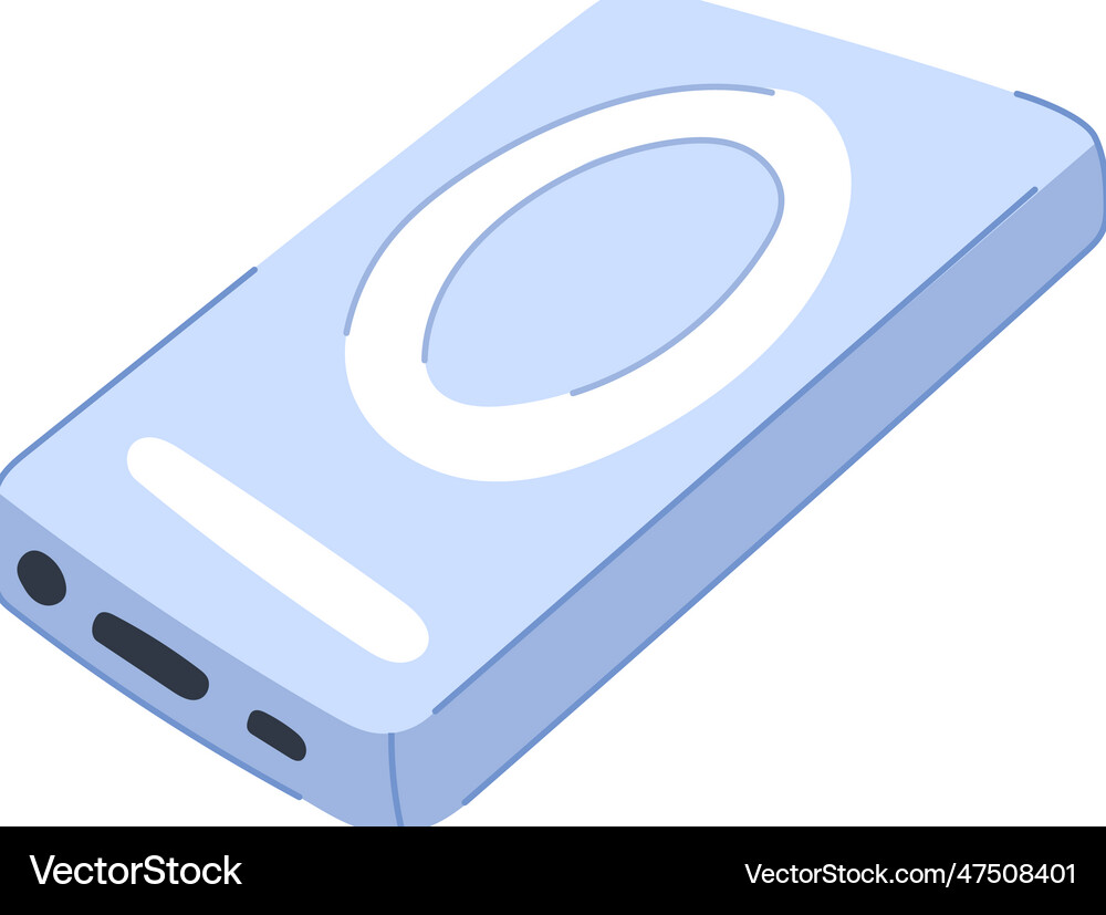 Cellphone power bank cartoon Royalty Free Vector Image
