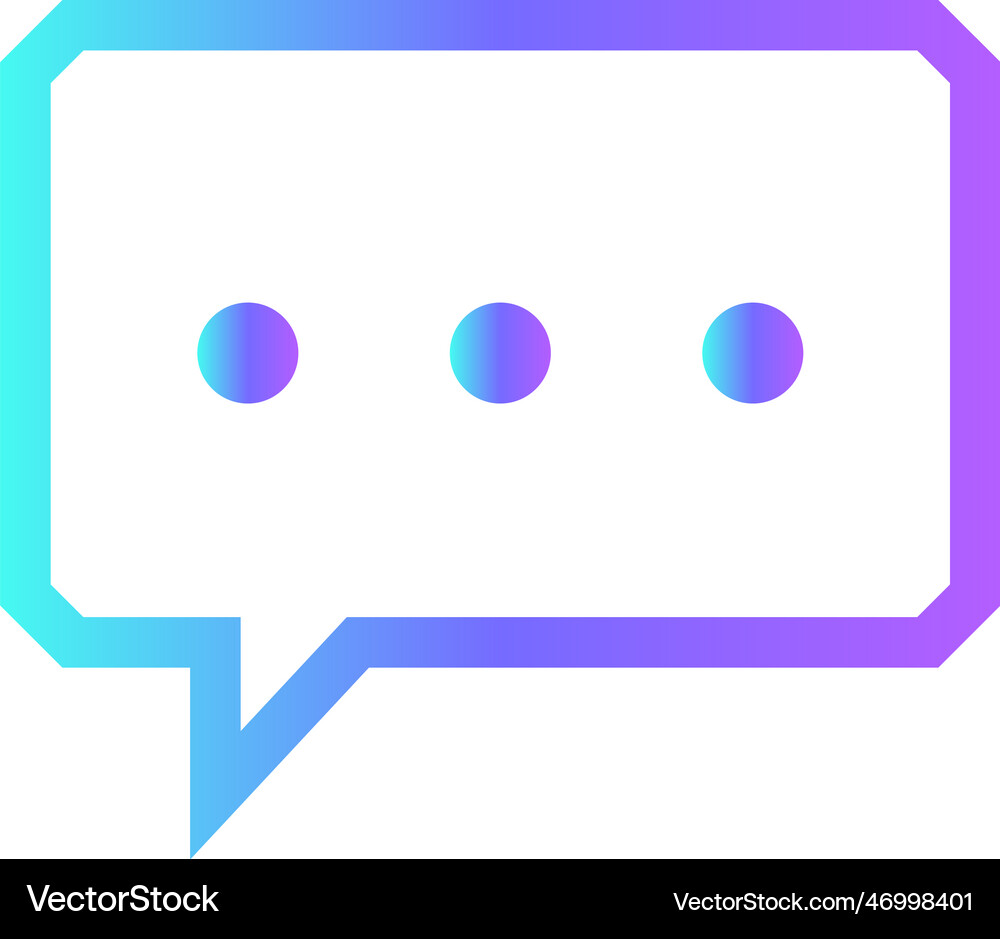 Chat business icon with blue duotone style Vector Image