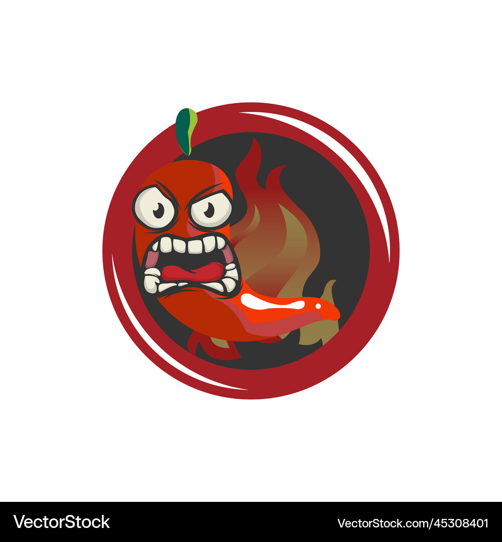 Chili pepper cartoon design or mascot Royalty Free Vector