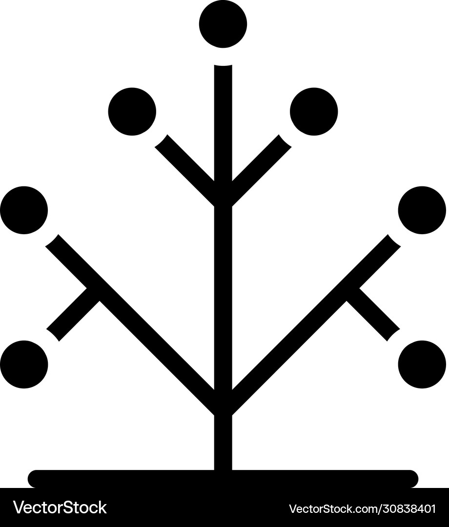 Dna genetic icon - tree with green leaves Vector Image