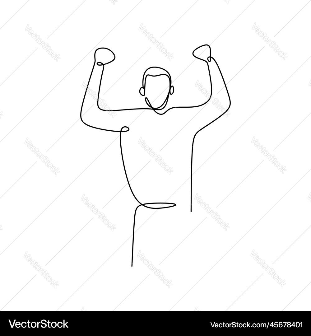 Drawing a continuous line of office employees Vector Image
