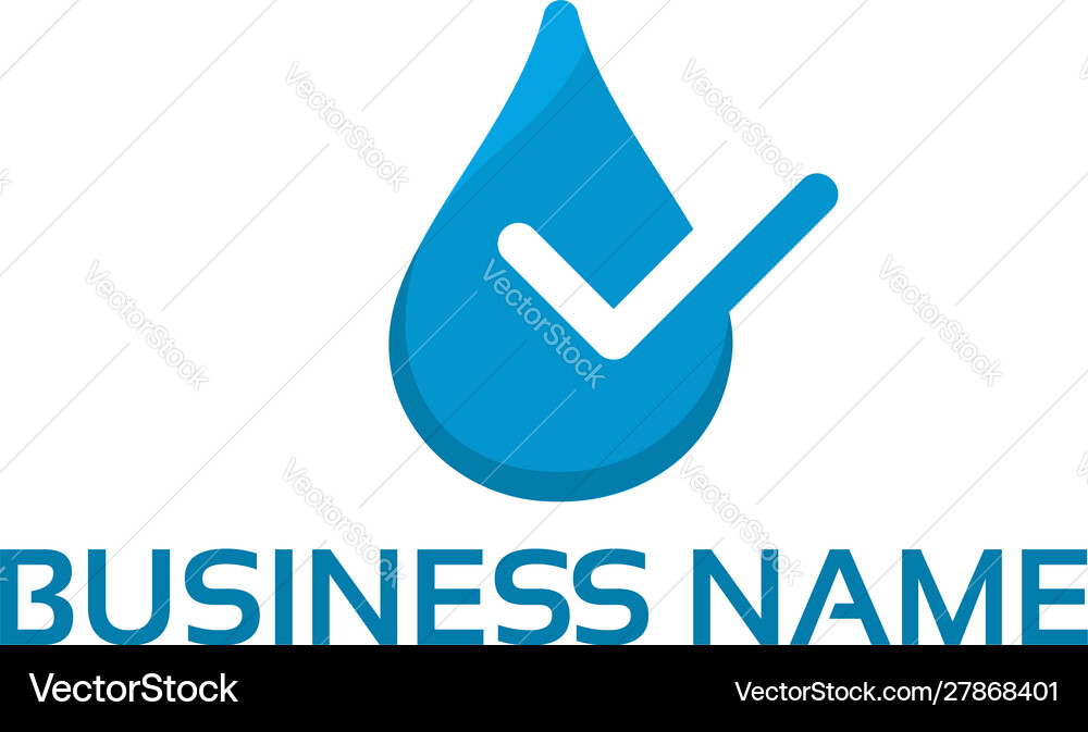 Good water logo template designs clean water logo Vector Image