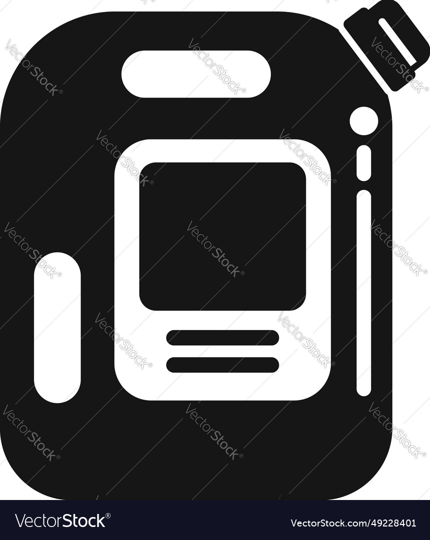 Portable kerosene canister icon simple Royalty Free Vector Portable kerosene canister icon simple Royalty Free Vector
