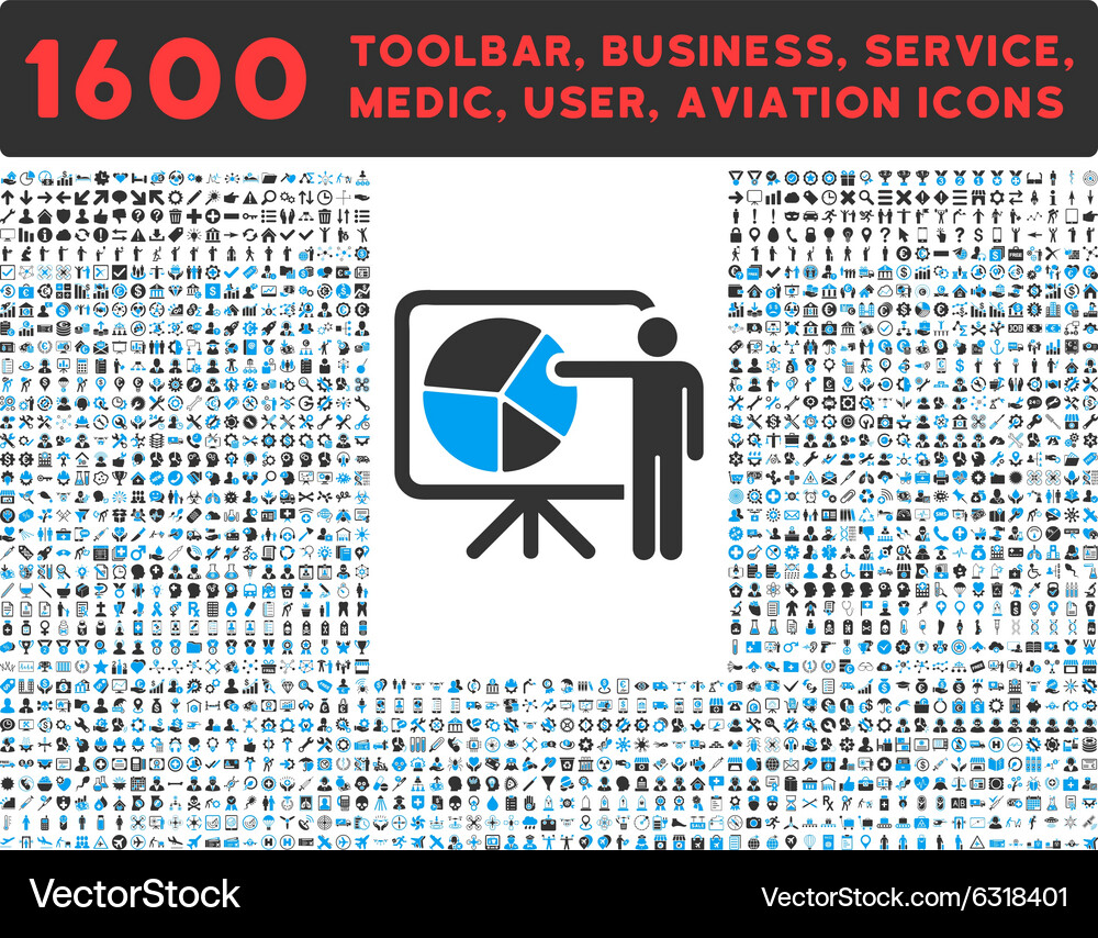 Public report icon with large pictograph Vector Image