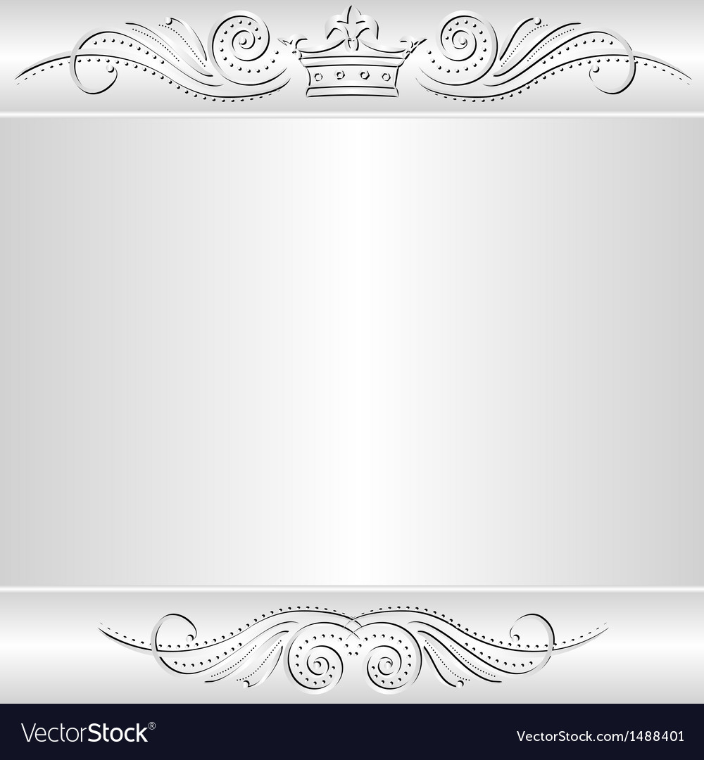 Silver background Royalty Free Vector Image - VectorStock