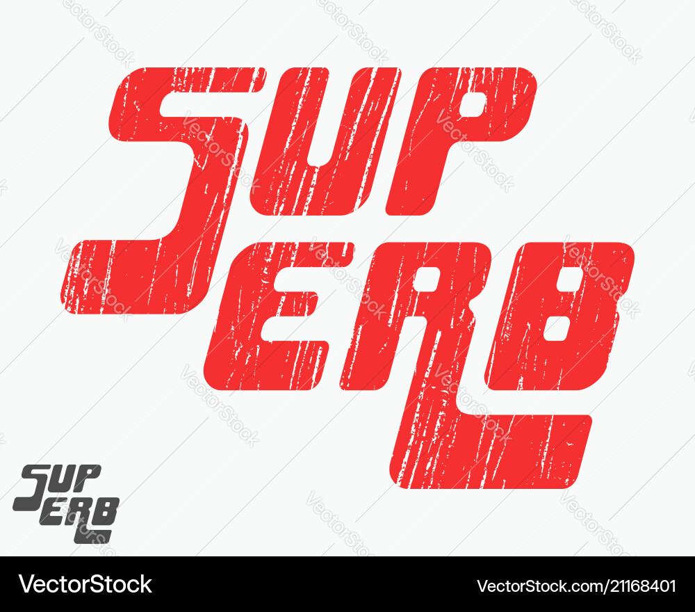 Superb vintage t-shirt stamp Royalty Free Vector Image