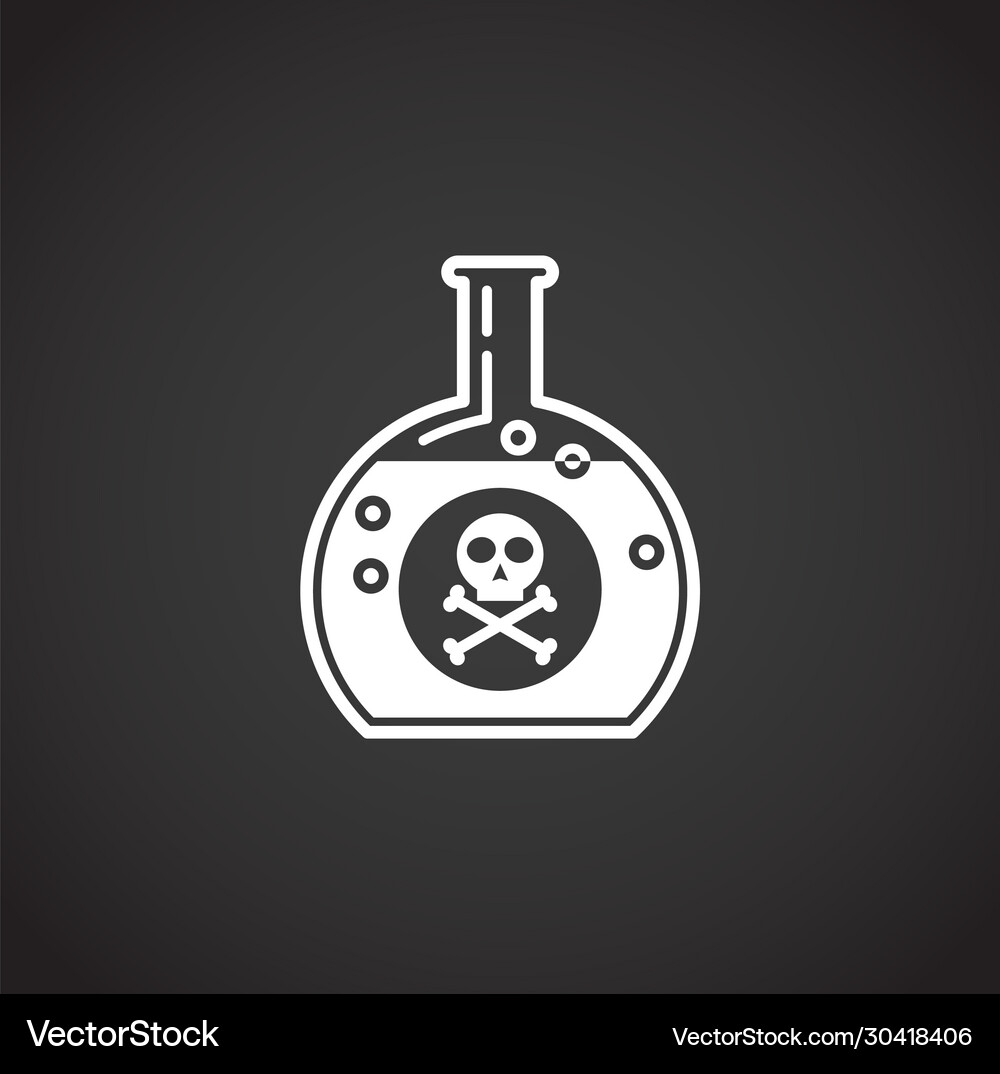 Acid related icon on background for graphic Vector Image
