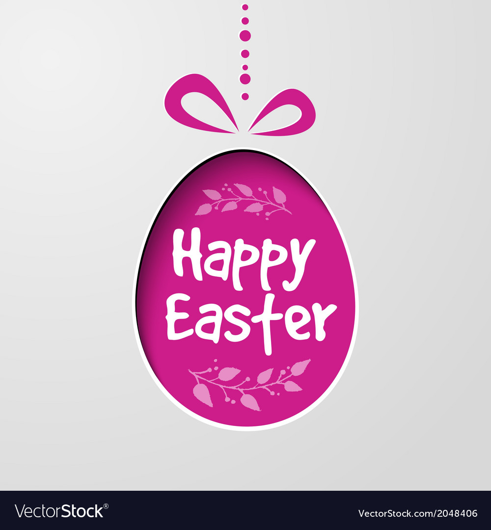 Easter design template Royalty Free Vector Image