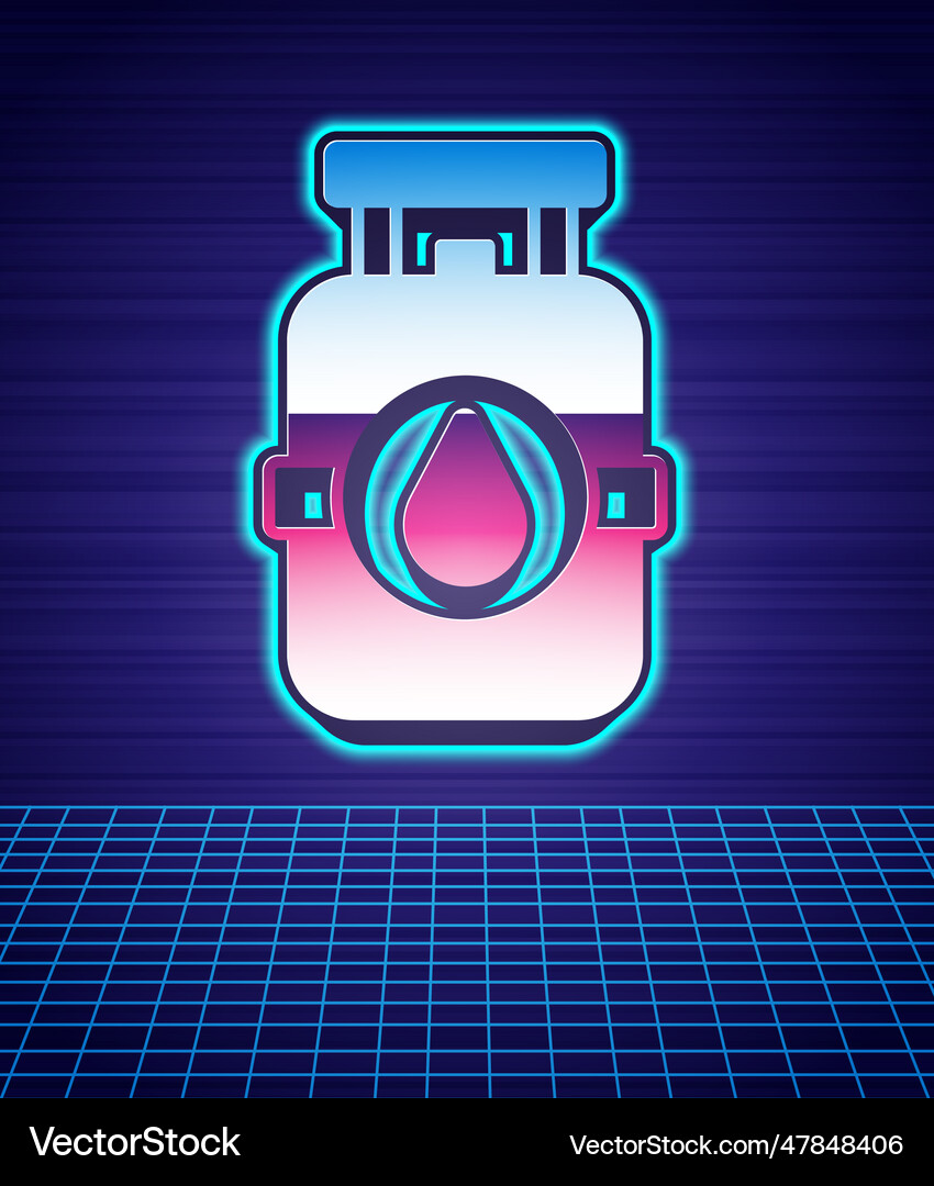 Retro style propane gas tank icon isolated Vector Image