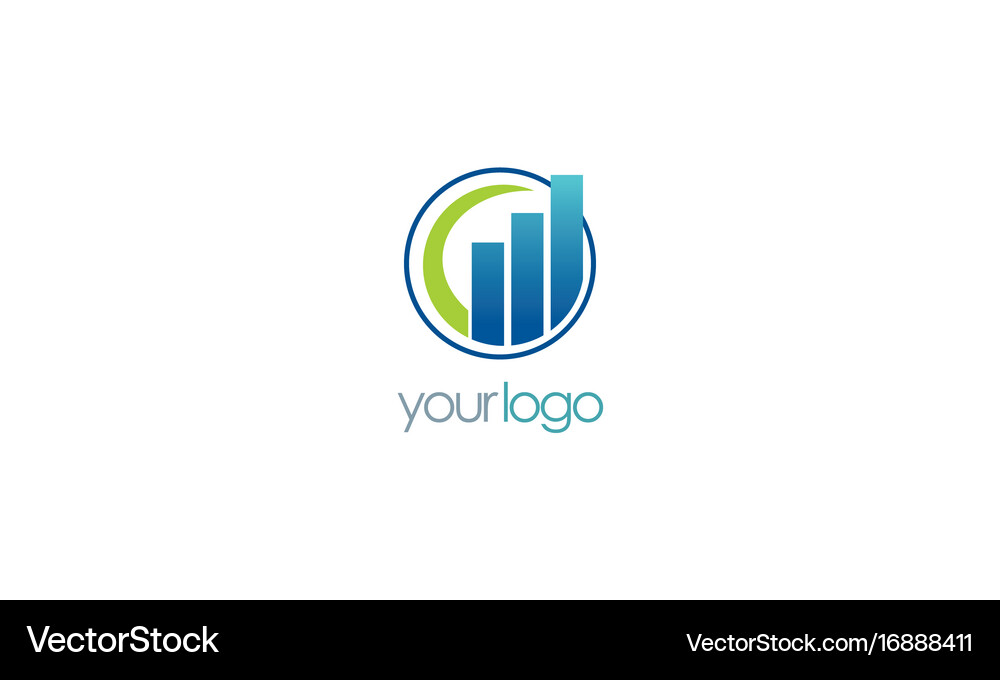 Business finance logo Royalty Free Vector Image