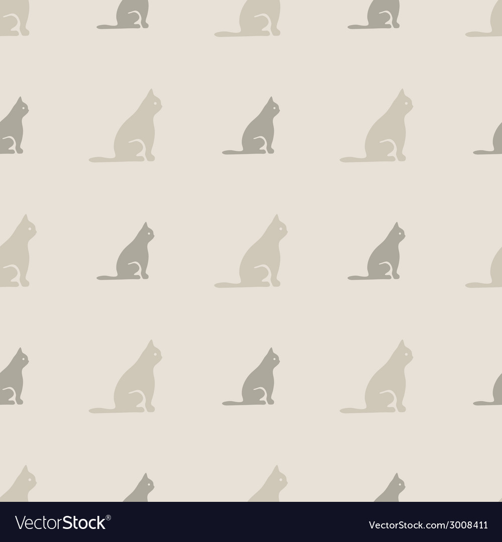 Cats seamless pattern Royalty Free Vector Image