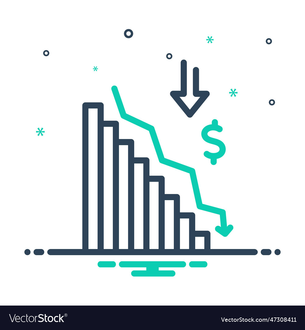 Down Royalty Free Vector Image - VectorStock