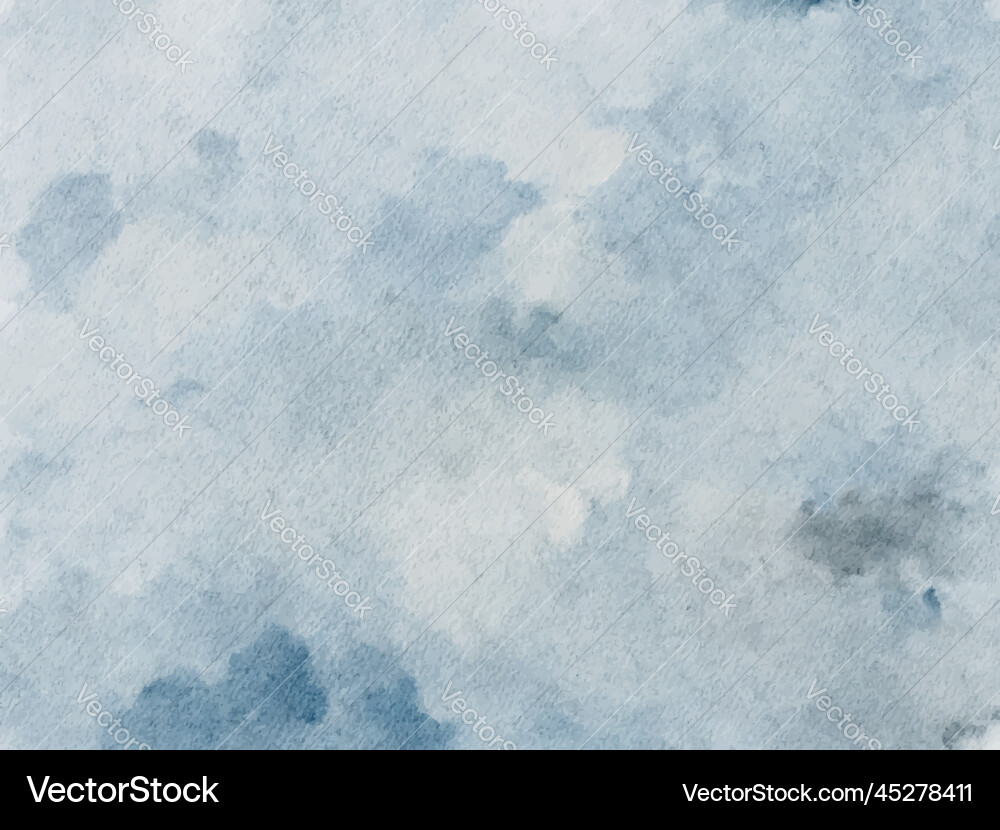 Navy blue indigo watercolor splash pastel Vector Image