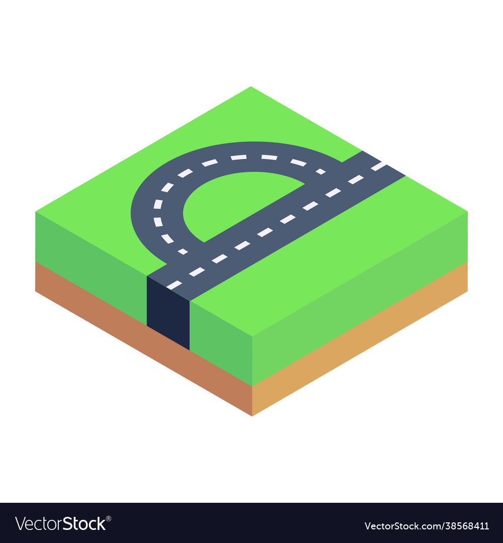 Road interchange Royalty Free Vector Image - VectorStock