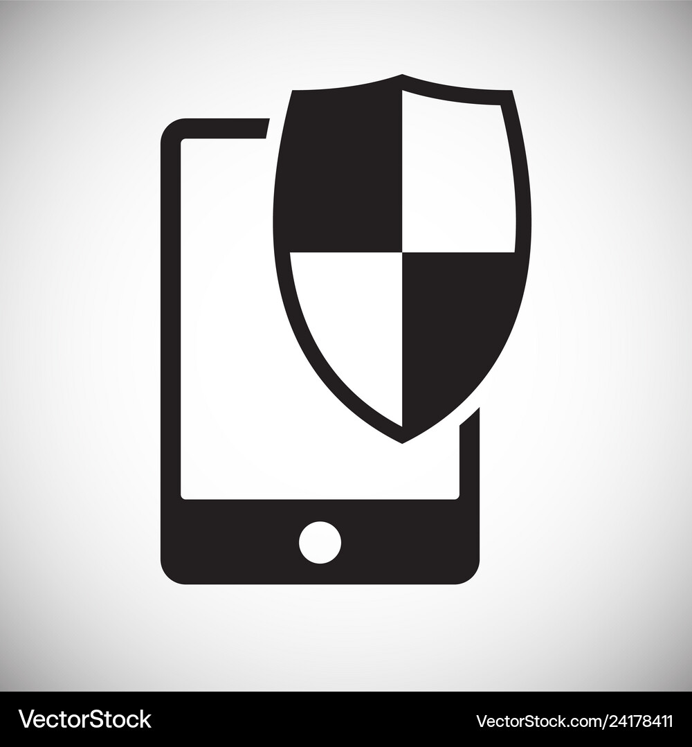 Spam protection icon on background for graphic Vector Image