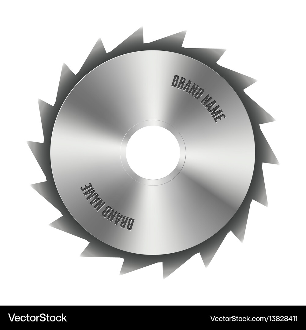Steel blade for the saw Royalty Free Vector Image
