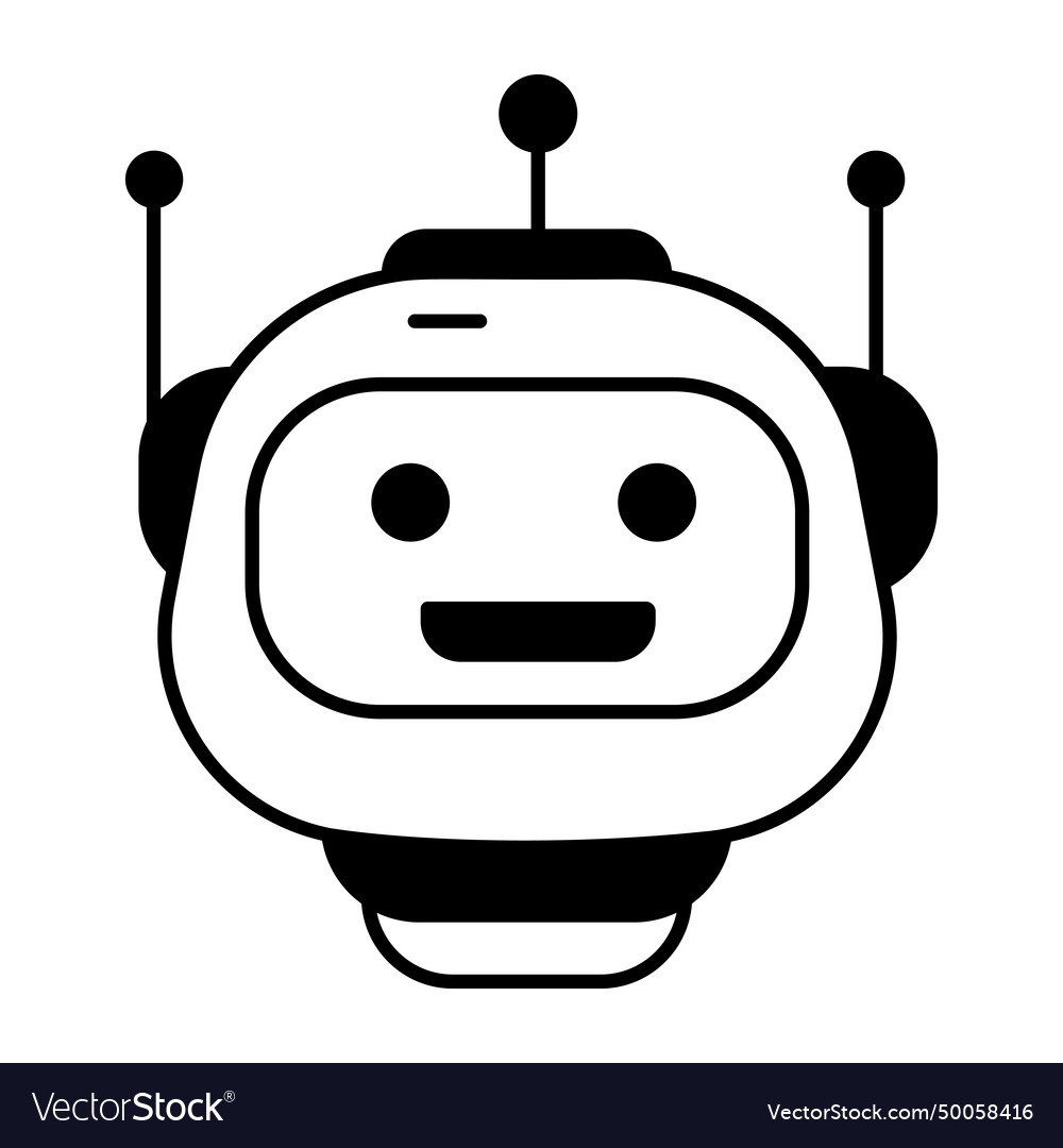 Artificial intelligence linear icon Royalty Free Vector