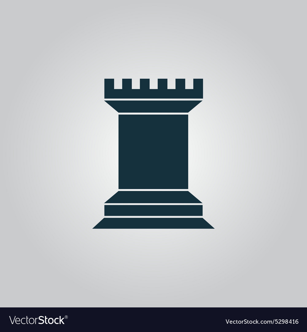 Chess rook icon Royalty Free Vector Image - VectorStock