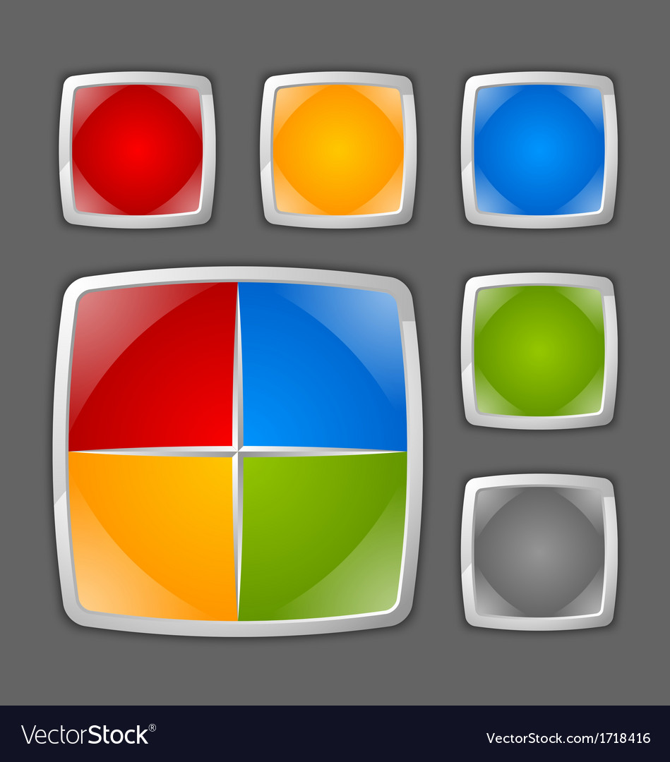 Icon or button backgrounds Royalty Free Vector Image