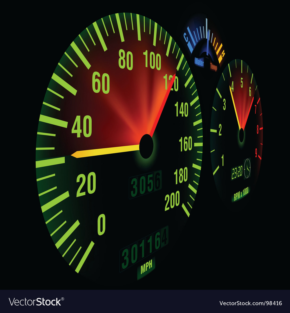 Speedometer Royalty Free Vector Image - VectorStock