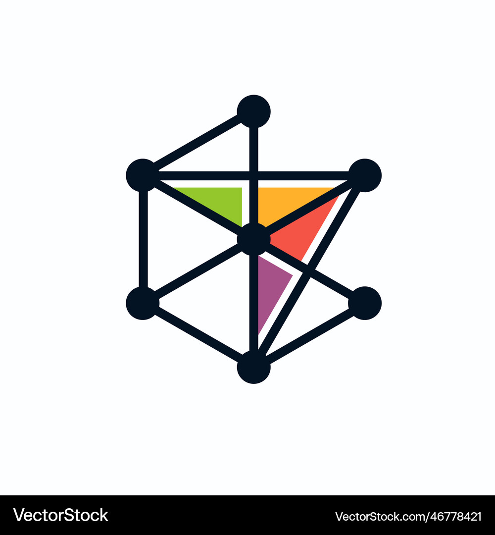 Arrow techno logo design Royalty Free Vector Image