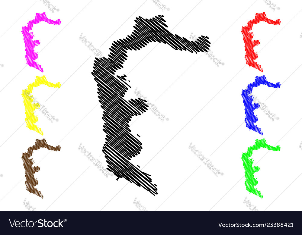 Azad kashmir map Royalty Free Vector Image - VectorStock