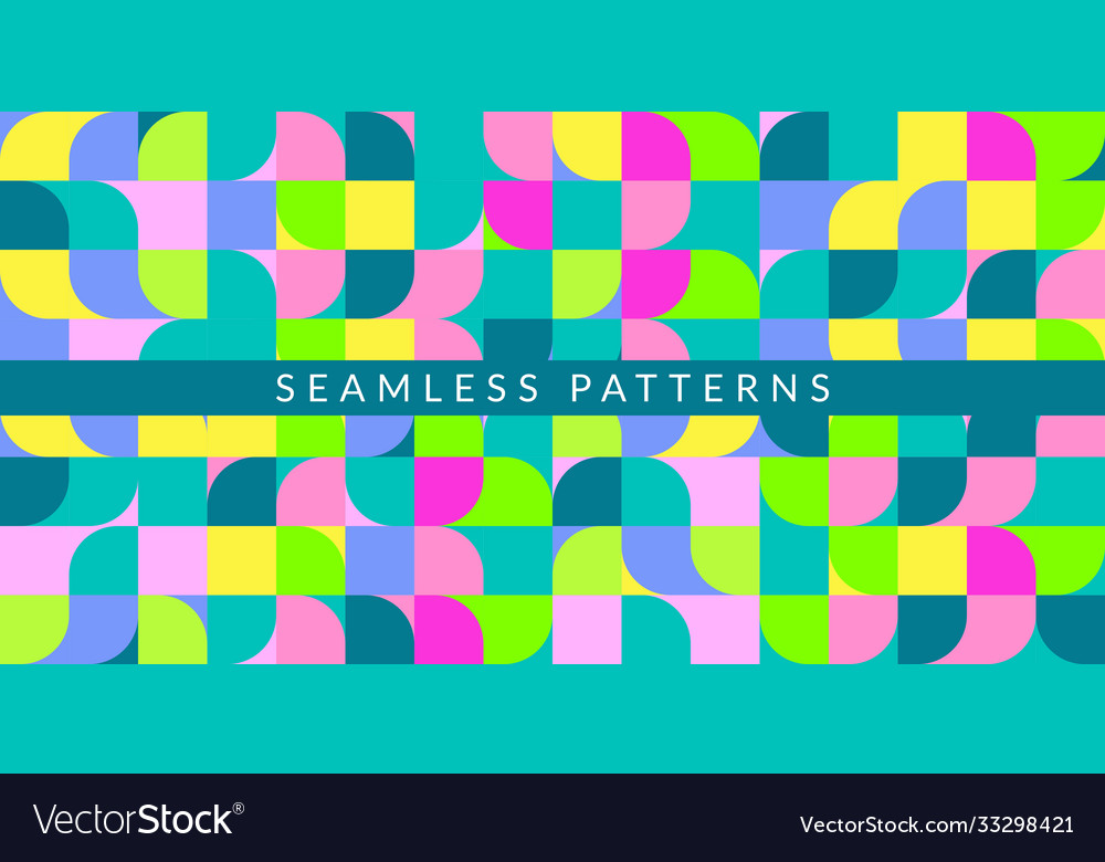 Colorful abstract geometric pattern Royalty Free Vector
