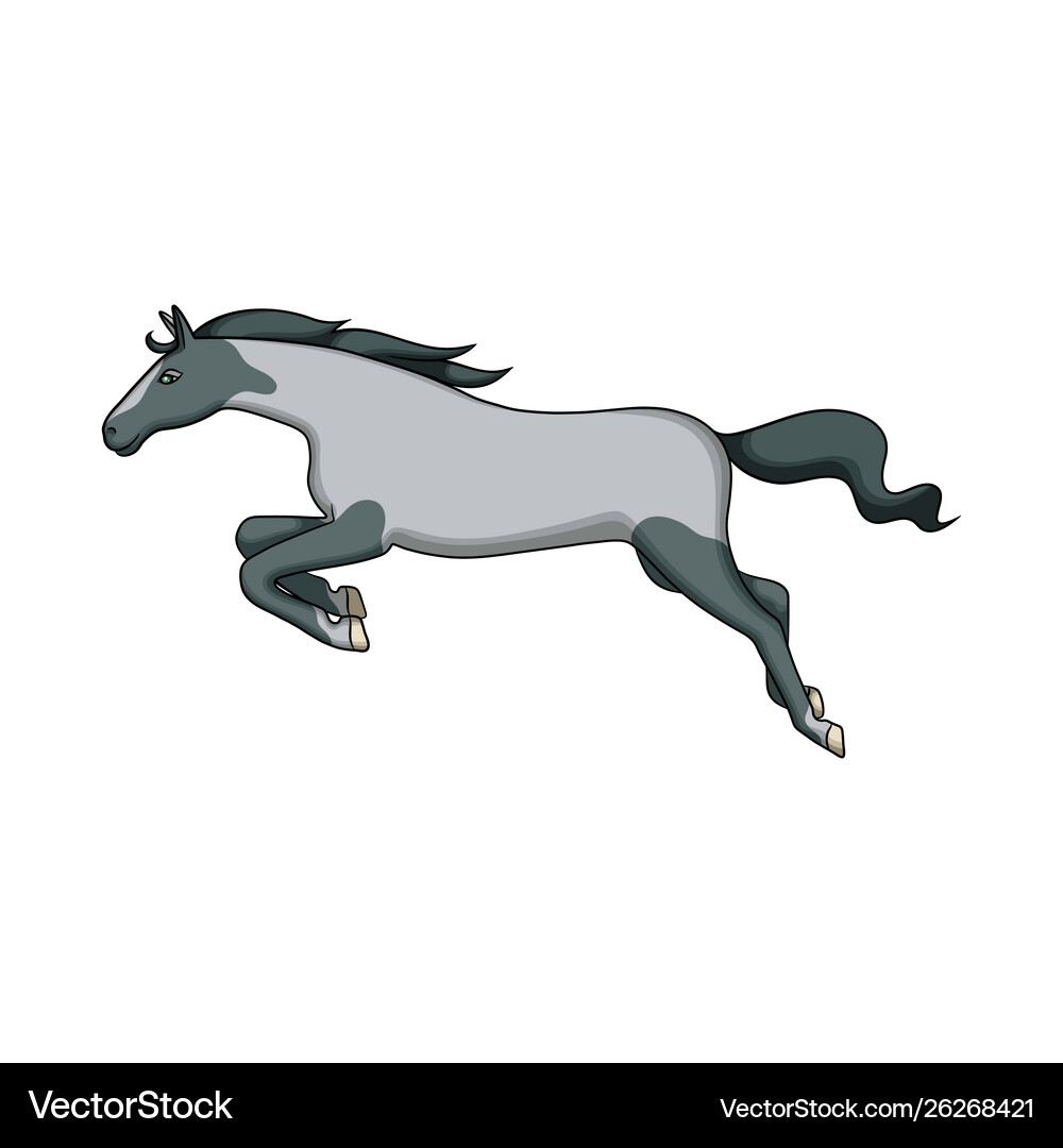 Design horse and gallop sign set Royalty Free Vector Image