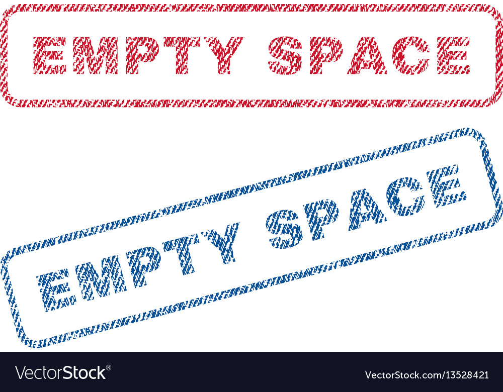 Empty space textile stamps Royalty Free Vector Image