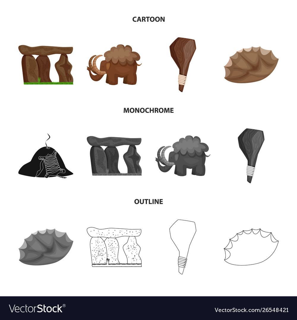 Evolution and prehistory Royalty Free Vector Image