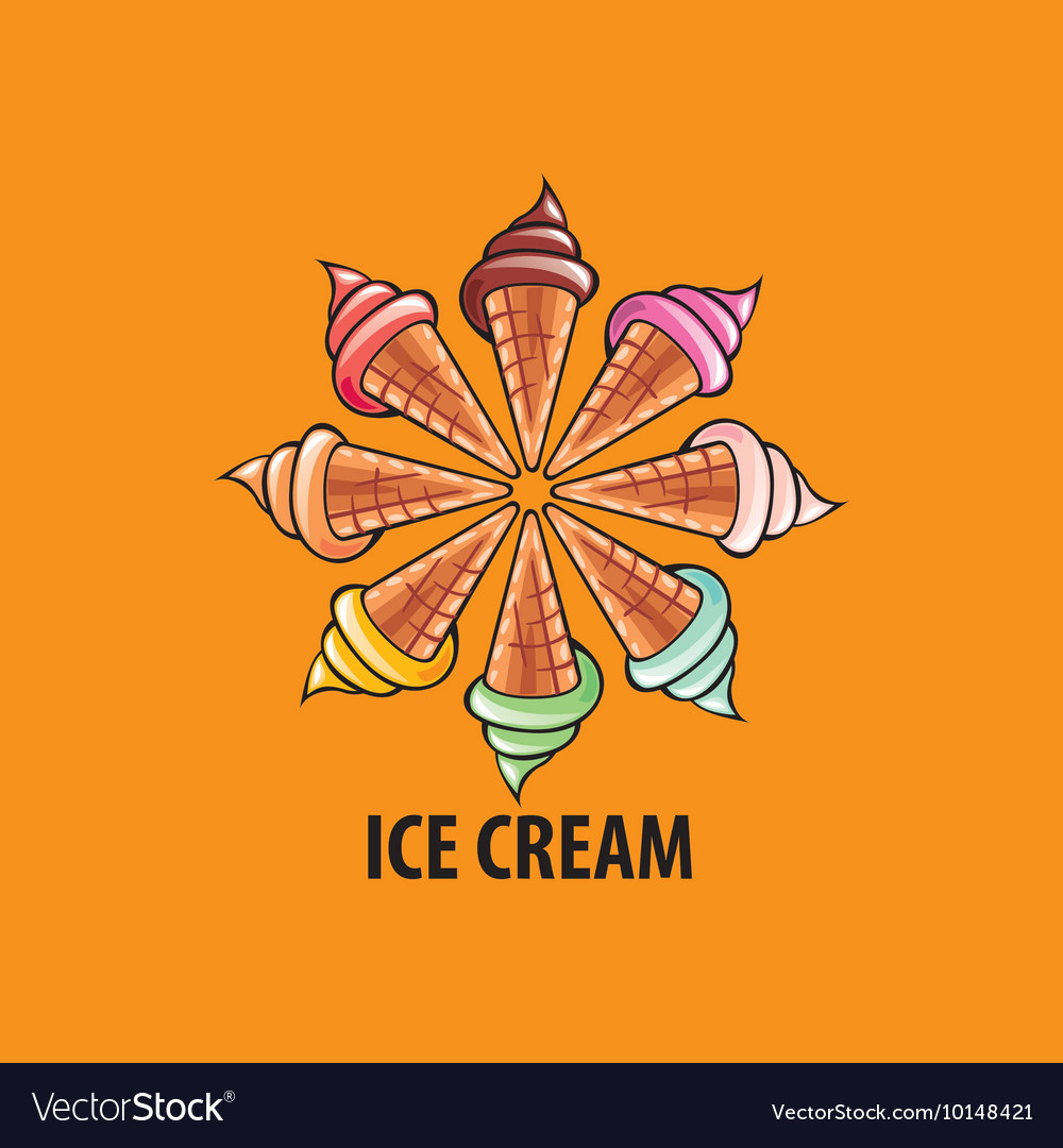 Logo ice cream Royalty Free Vector Image - VectorStock
