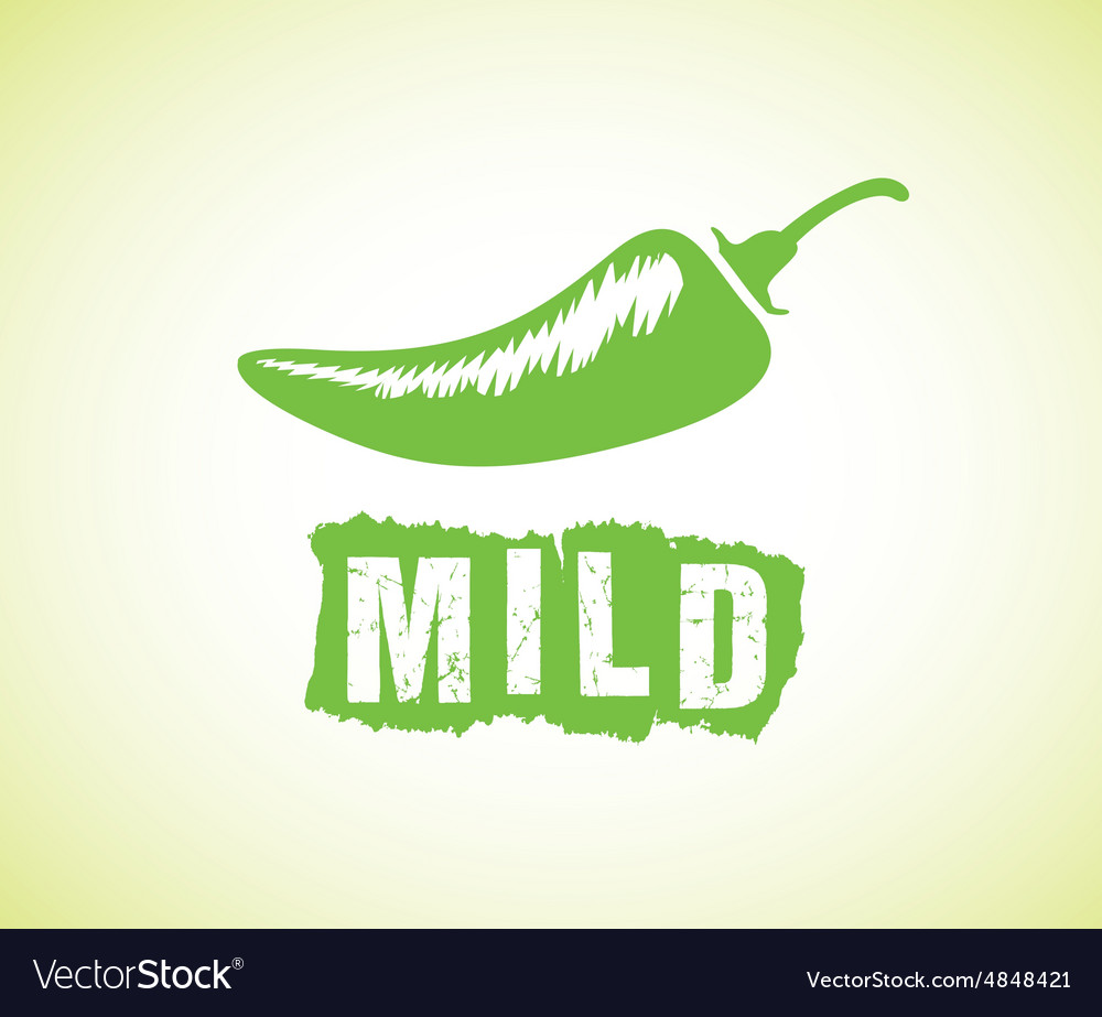 Mild chilli3 Royalty Free Vector Image - VectorStock