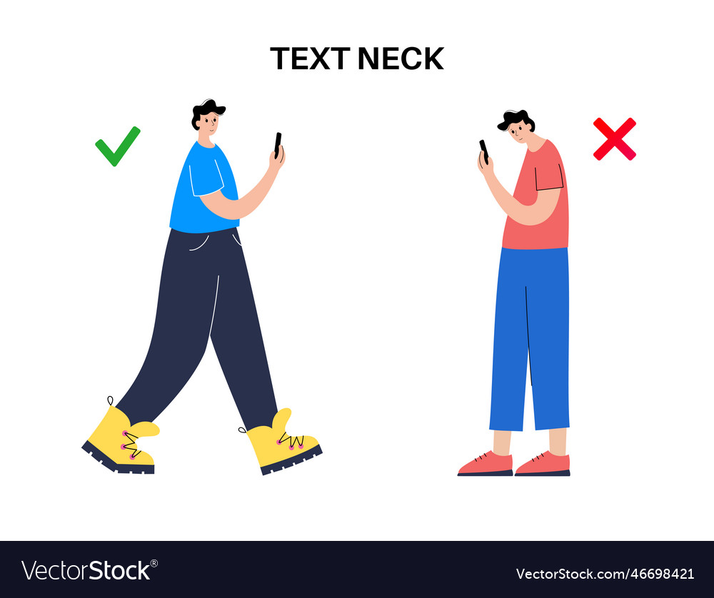 Neck vertebrae deformity Royalty Free Vector Image