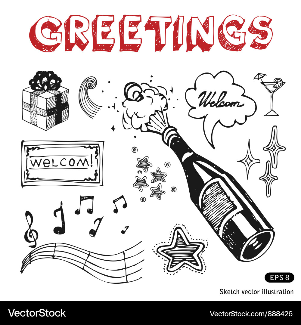 Celebration icons set Royalty Free Vector Image