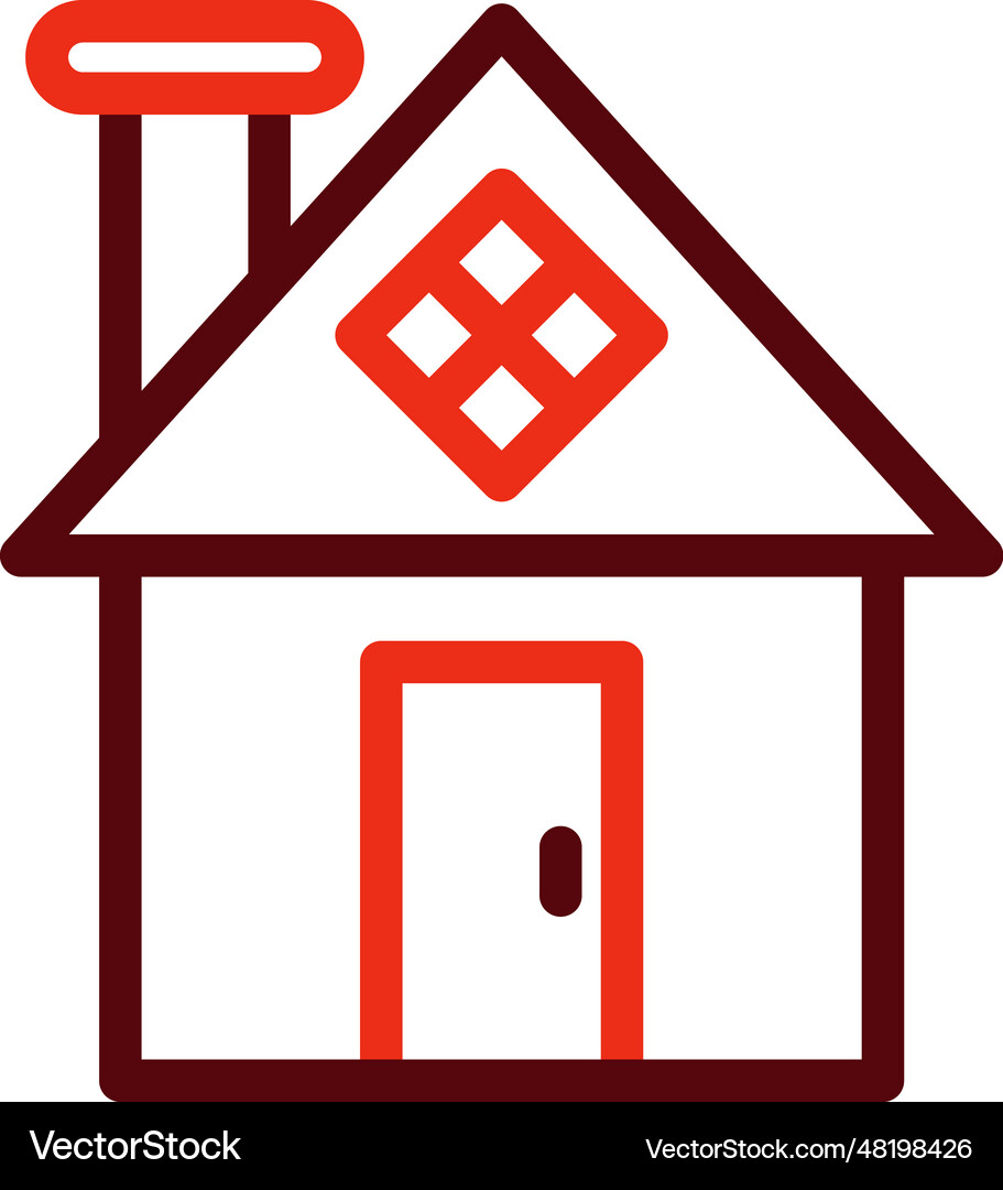 House glyph two color icon for personal Royalty Free Vector