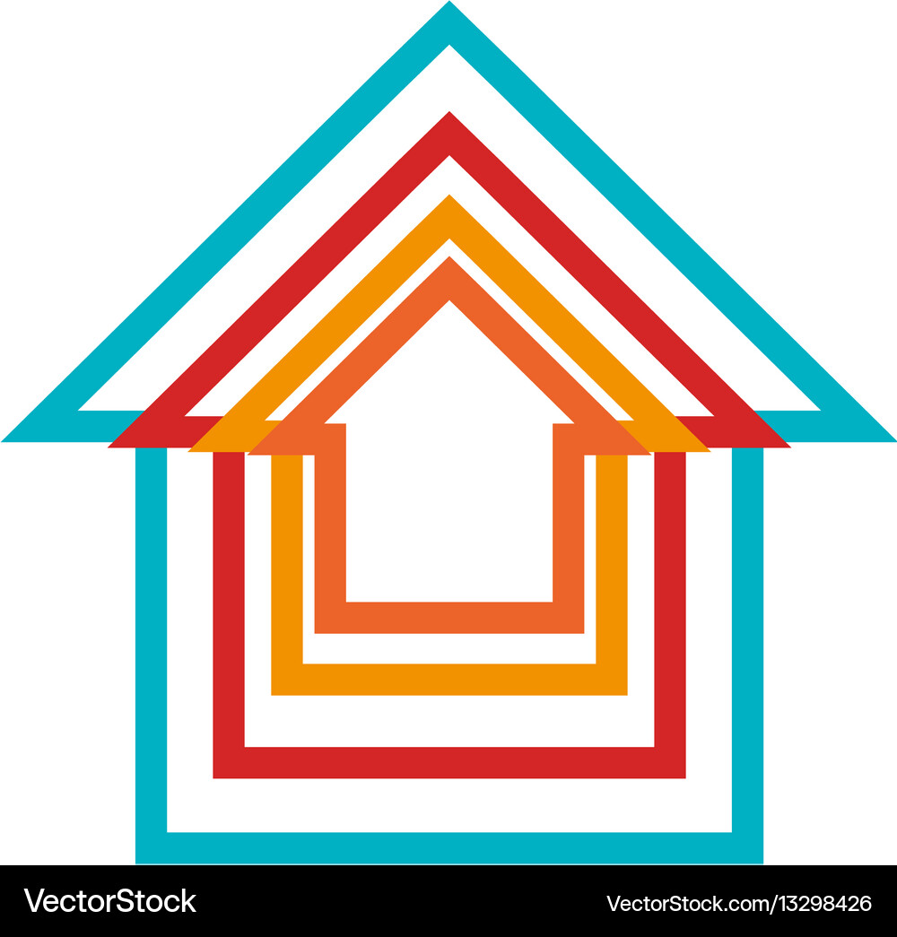 Real estate house icon Royalty Free Vector Image