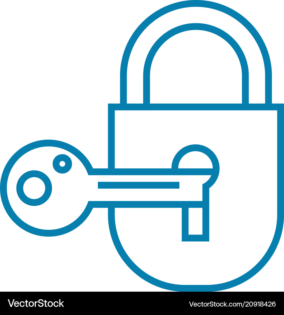 Task solution linear icon concept task solution Vector Image