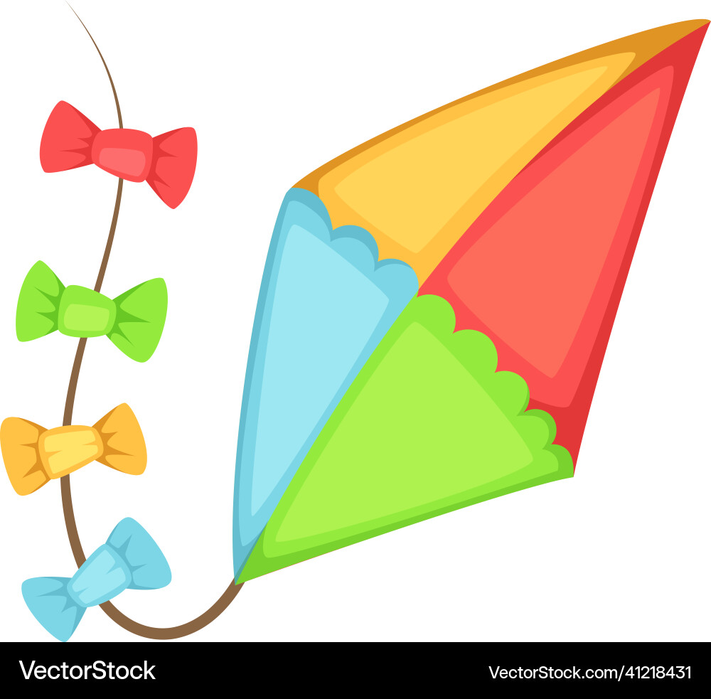 Kite icon summer outdoor activity symbol Vector Image