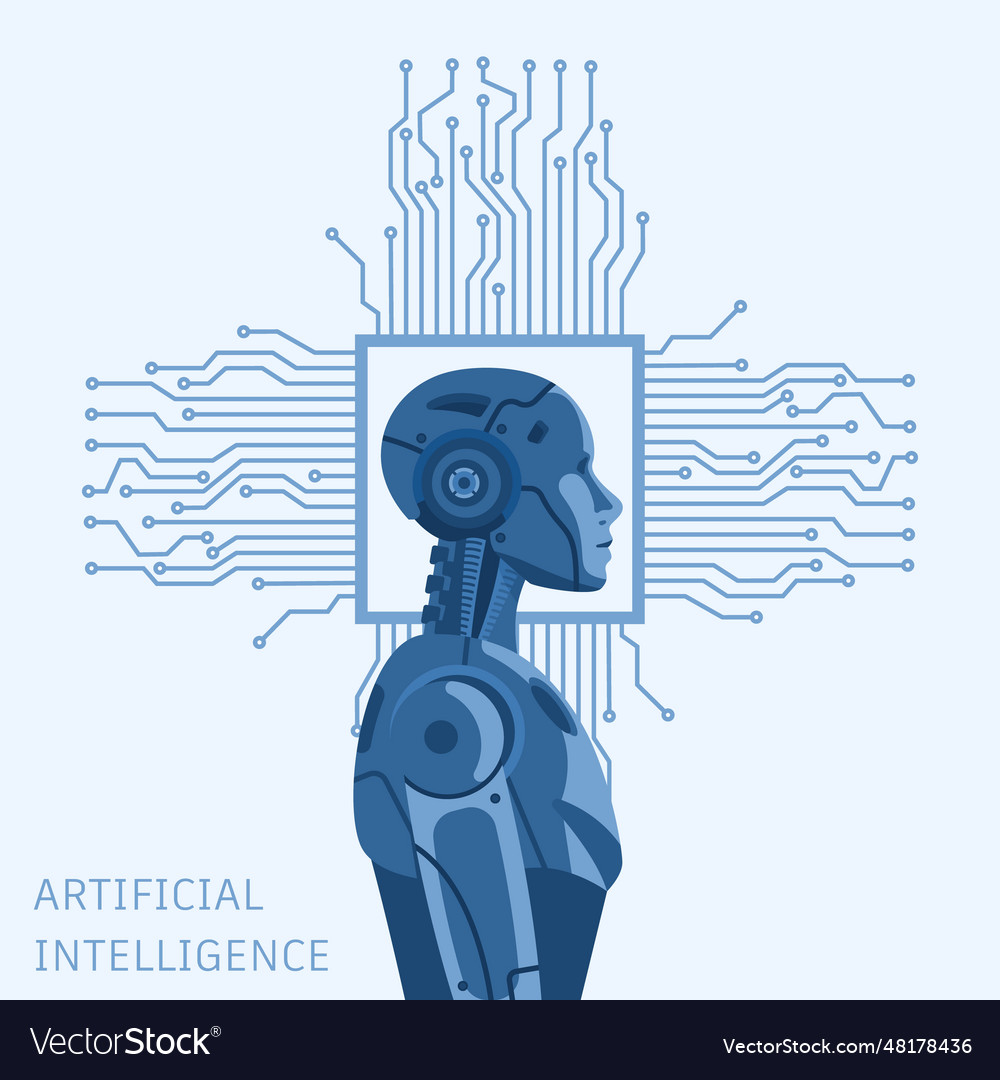 Artificial intelligence digital technology concept